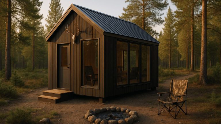 Elegant Hunting Cabin Kits Pictures
